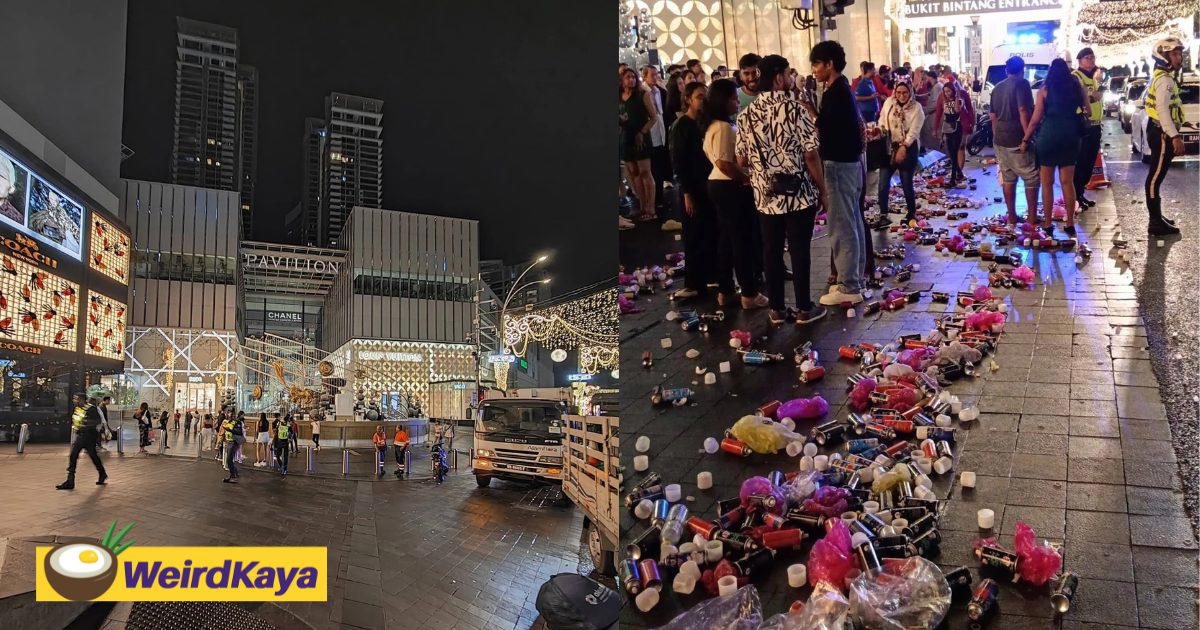 Bukit Bintang Littered After Christmas Eve Celebrations, DBKL Carries ...